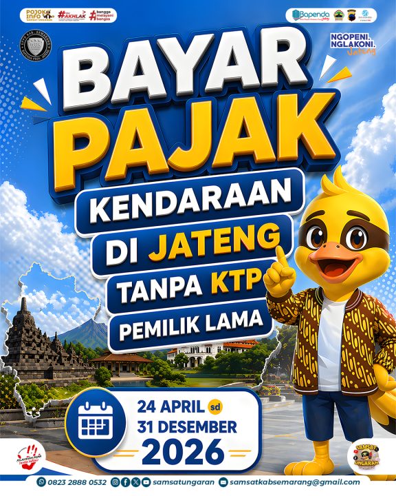 Bayar Pajak Kendaraan Jawa Tengah Tanpa KTP 2026 - Samsat Ungaran